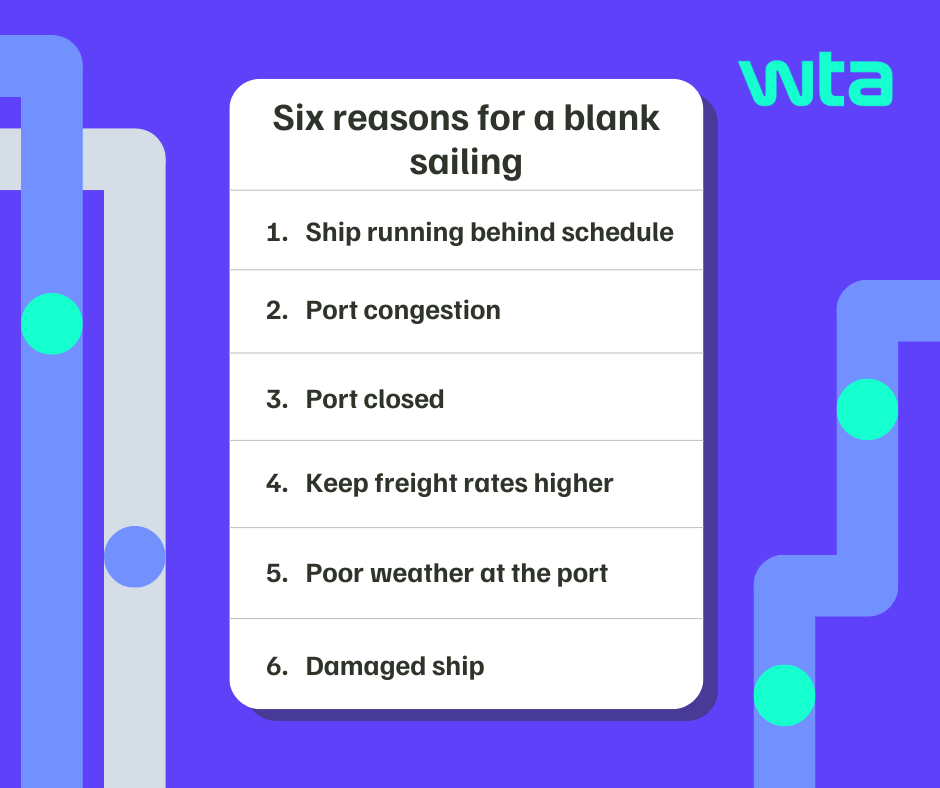 What is a Blank Sailing? - Sea Freight | WTA